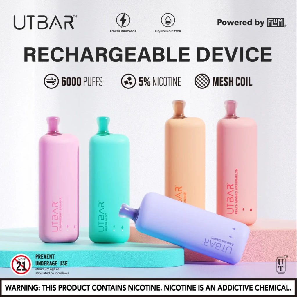 FLUM UT BAR 6000 DISPOSABLE | THE VAPE SITE | THE VAPE SITE