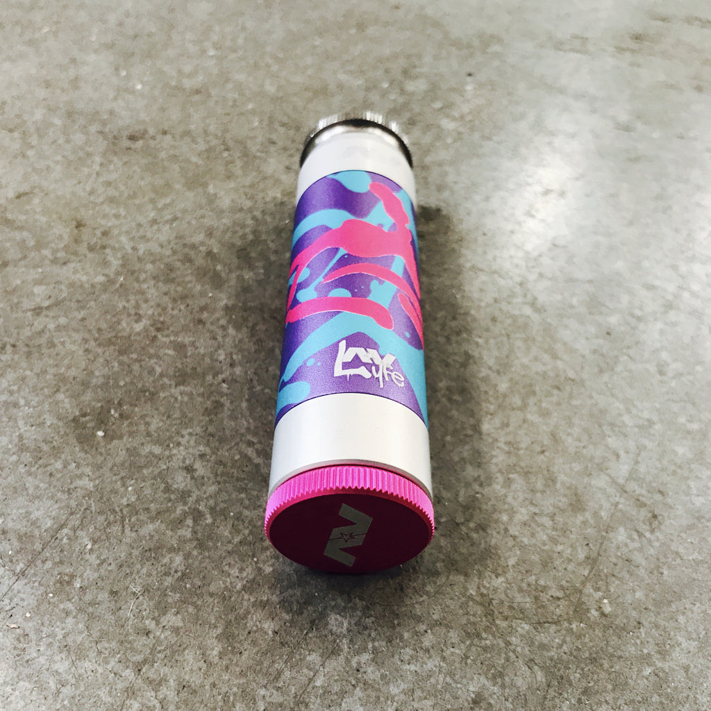 AVID LYFE - SILVER ALUMINUM ABLE MOD WITH SPLATTERED SLEEVE | THE VAPE SITE